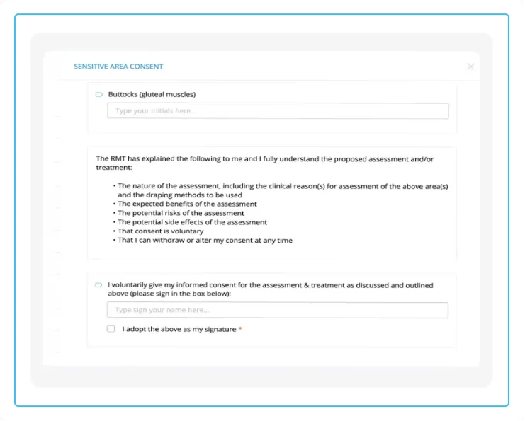 Free Intake Form Template | ClinicSense